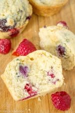 Blueberry and Raspberry Muffins - Gal on a Mission