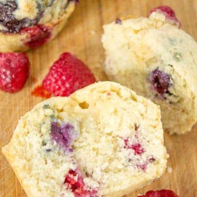 Blueberry and Raspberry Muffins - Gal on a Mission