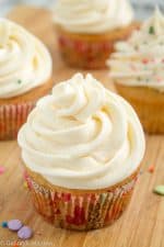 Vanilla Cupcakes with Vanilla Buttercream Frosting - Gal on a Mission