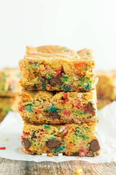 Funfetti Cake Mix Cookie Bars - Gal on a Mission