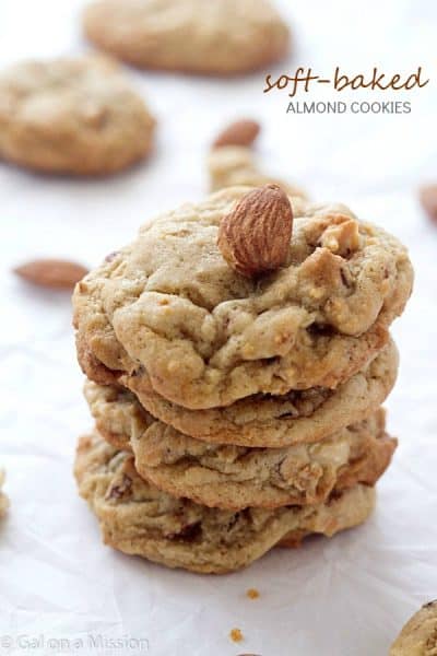 Soft-Baked Chewy Almond Cookies - Gal on a Mission