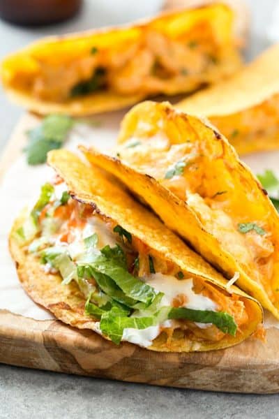 Oven Baked Buffalo Chicken Tacos - Gal on a Mission