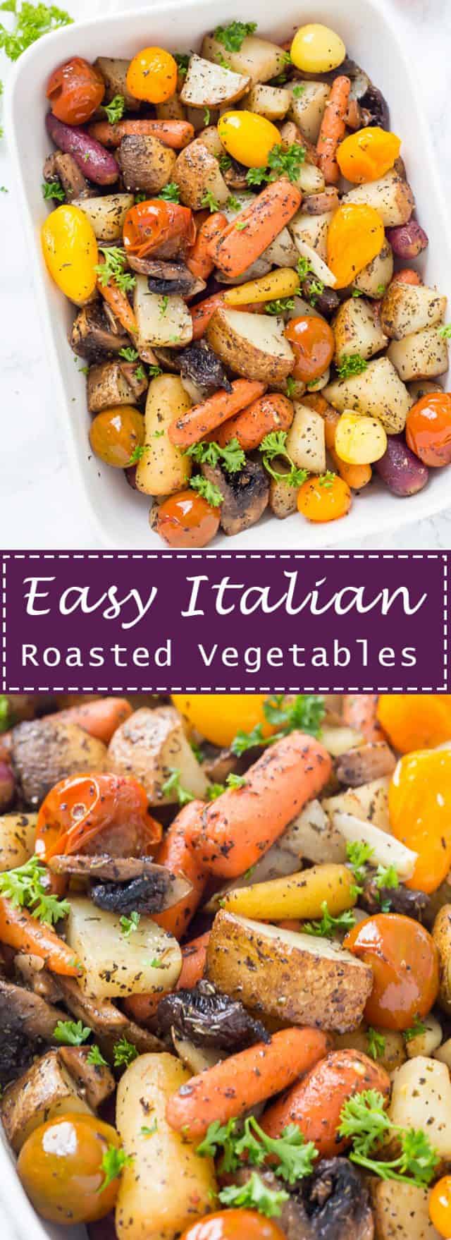Easy Italian Roasted Vegetables - Gal on a Mission